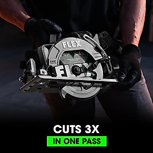 FLEX 24V Brushless Cordless 7-1/4-Inch Rear Handle Circular Saw Tool Only, Battery and Charger Not Included - FX2141R-Z