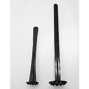 Swizzle Lemon Muddler for Cocktail and Ice Tea Drinks (Pack of 25) (170mm Tall, Black)