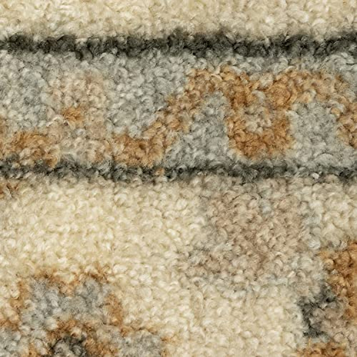 Maples Rugs Danville Kitchen Rugs Non Skid Accent Area Carpet [Made in USA], Neutral, 2'6" x 3'10"