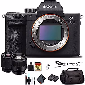 Sony Alpha a7 III Mirrorless Camera with 28-70mm Lens ILCE7M3K/B with Sony FE 85mm Lens, Soft Bag, Additional Battery, 64GB Memory Card, Card Reader, Plus Essential Accessories