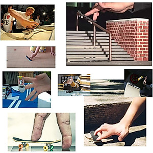 HAPTIME Fingerboard Finger Skateboards for Kids, Mini Maple Finger Board with Wooden Board, Professional Bearing and Wheels