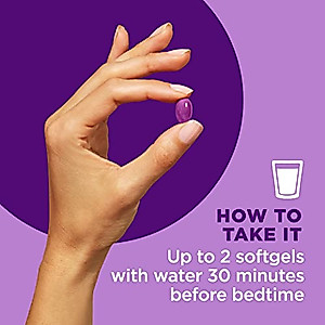 OLLY Ultra Strength Sleep Softgels, 10mg Melatonin, L-Theanine, Chamomile, Magnesium, Lemon Balm, Supports Deep Restful Sleep, Nighttime Sleep Aid, Non Habit-Forming - 60 Count
