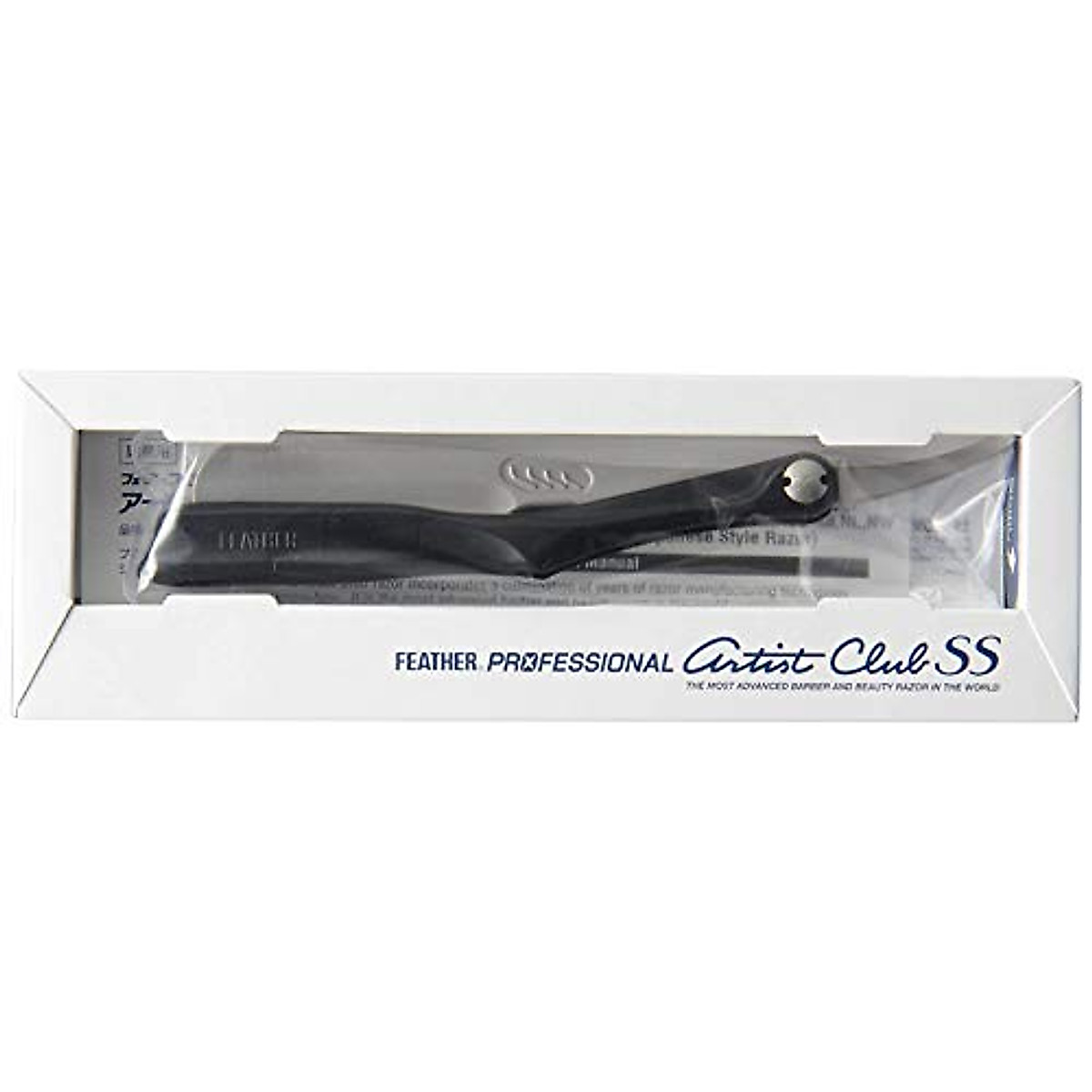 Feather Artist Club Black SS Folding Handle Razor