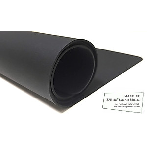 EPHome 2Pack Extra Large Multipurpose Silicone Nonstick Pastry Mat, Heat Resistant Nonskid Counter Mat, Table Mat, 23.6''x15.75'' (Black)