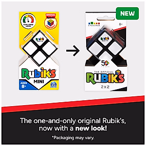 Rubik's Cube Mini, Original 2x2 Rubik's Cube, Puzzle Fidget Cube, Fidget Toy, Brain Teasers, Stocking Stuffers, Christmas Gifts for Teens, for Ages 8+