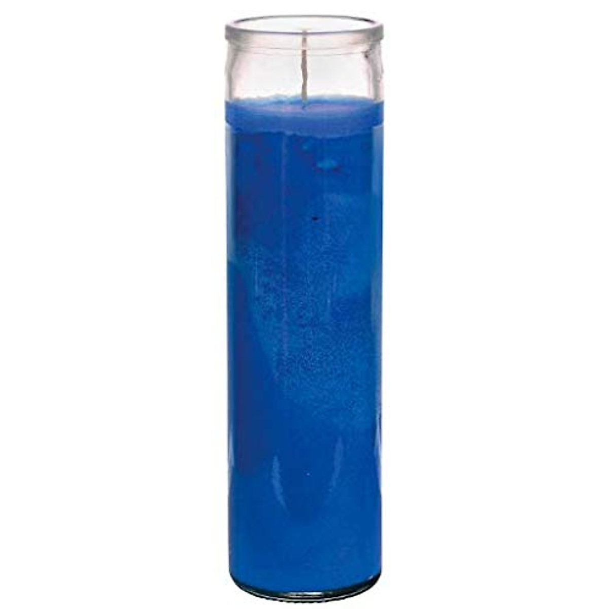 TopNotch Outlet Prayer Candles - Blue Wax Candle (2 Pack) Great for Sanctuary, Vigils Blessings and Prayers - Unscented Glass Jars Candle Set - Jar Candles - Spiritual Religious Church