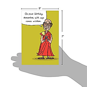 Nobleworks Funny Happy Birthday Note Card with Envelope (4.63 x 6.75 Inch) Age Wisdom 8576 (1 Card)