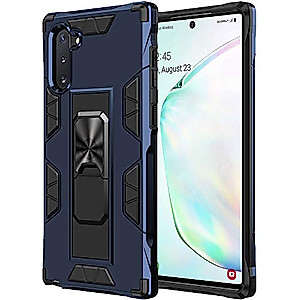 Samsung Galaxy Note 10 Case Galaxy Note 10 5G Case Military Grade Shockproof with Kickstand Stand Built-in Magnetic Car Mount Armor Heavy Duty Protective for Galaxy Note 10 5G Phone Case (Blue)