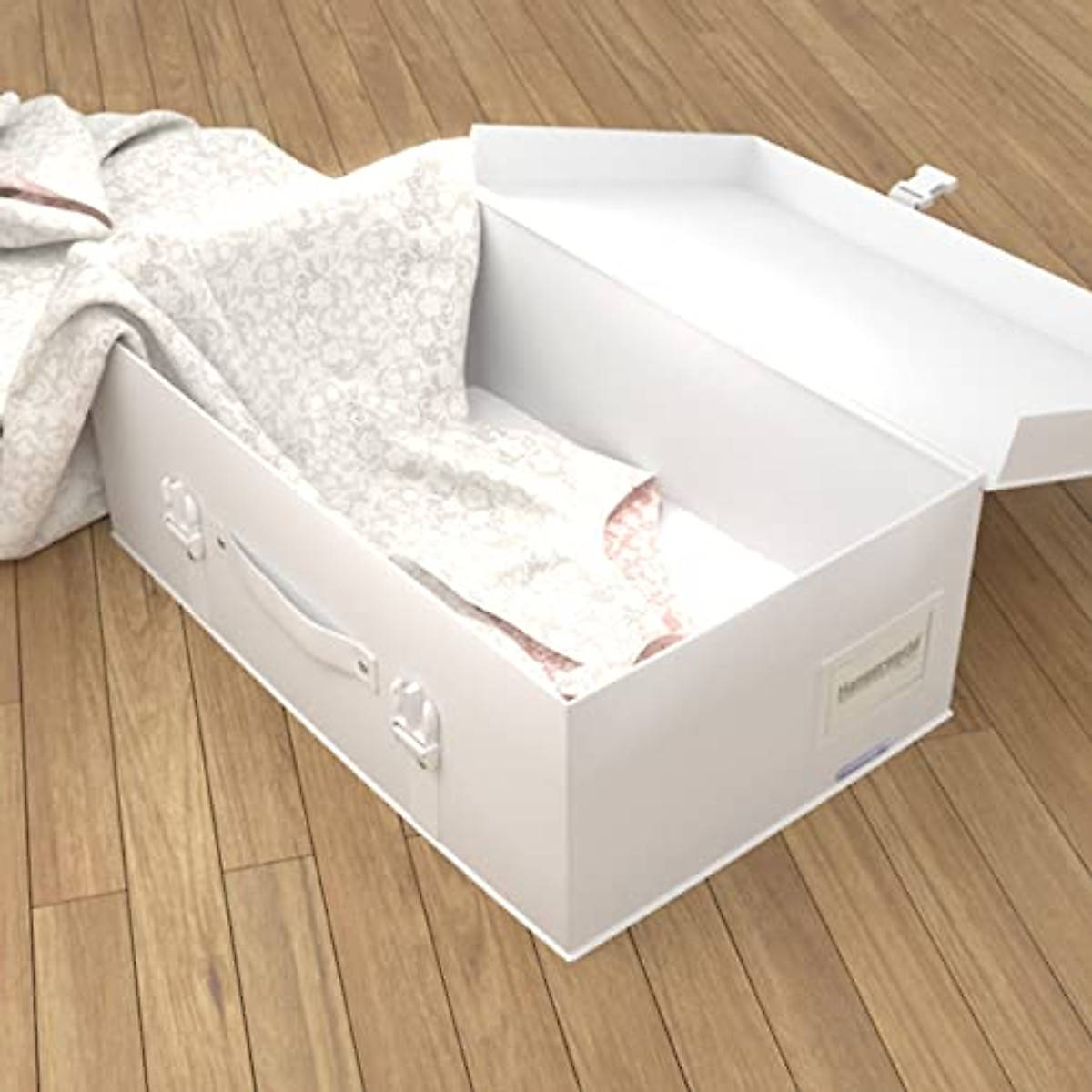 HANGERWORLD Wedding Dress Storage Box Bridal Gown Preservation Kit including 10 sheets of Archival Acid Free Tissue Paper (Medium, White)