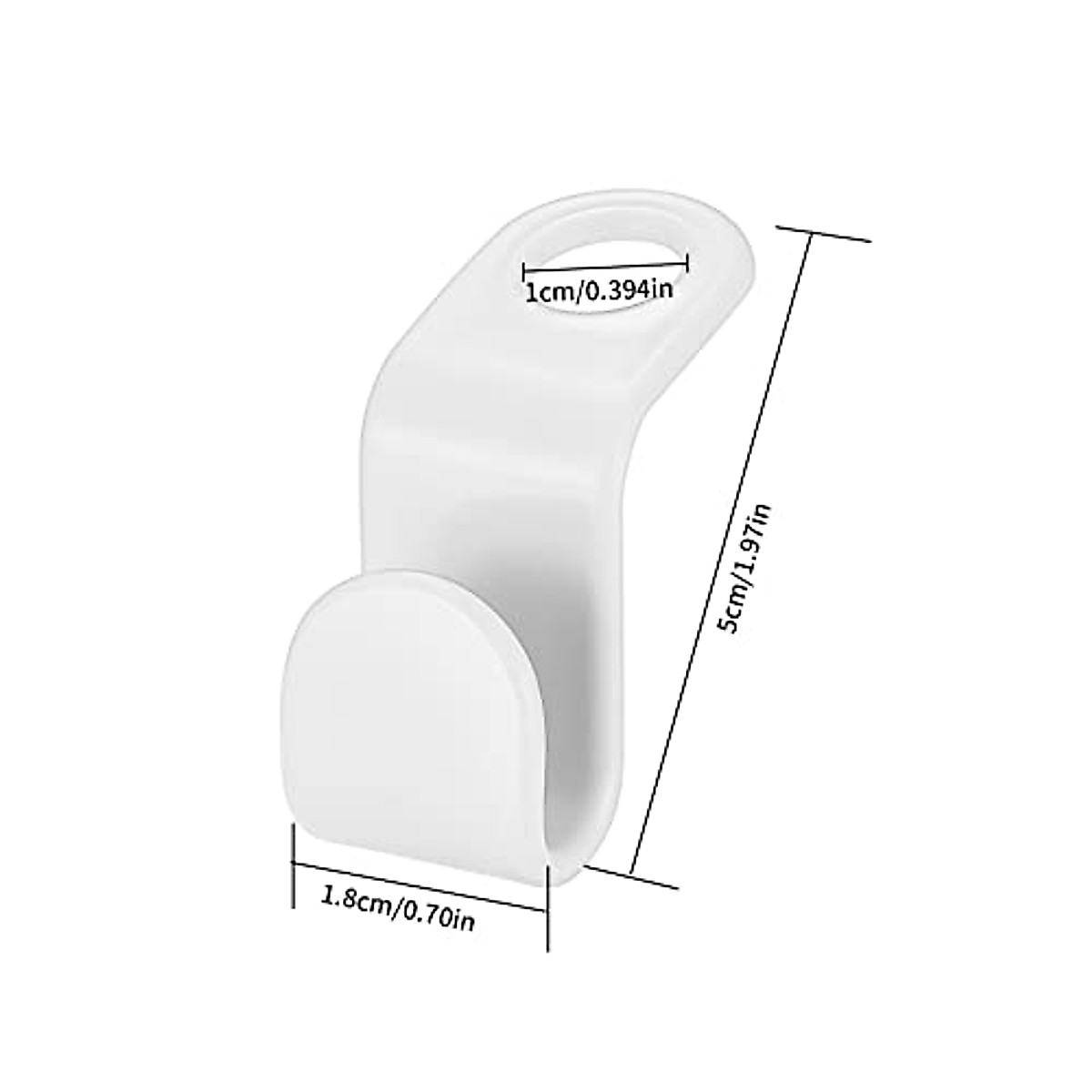 65 Pcs Clothes Hanger Connector Hooks, Cascading Hangers Extender Clips, Space Saving Hanger Closet Organizer Hooks, Cascading Connection Hooks for Shirt Clothes Coat Hangers - White