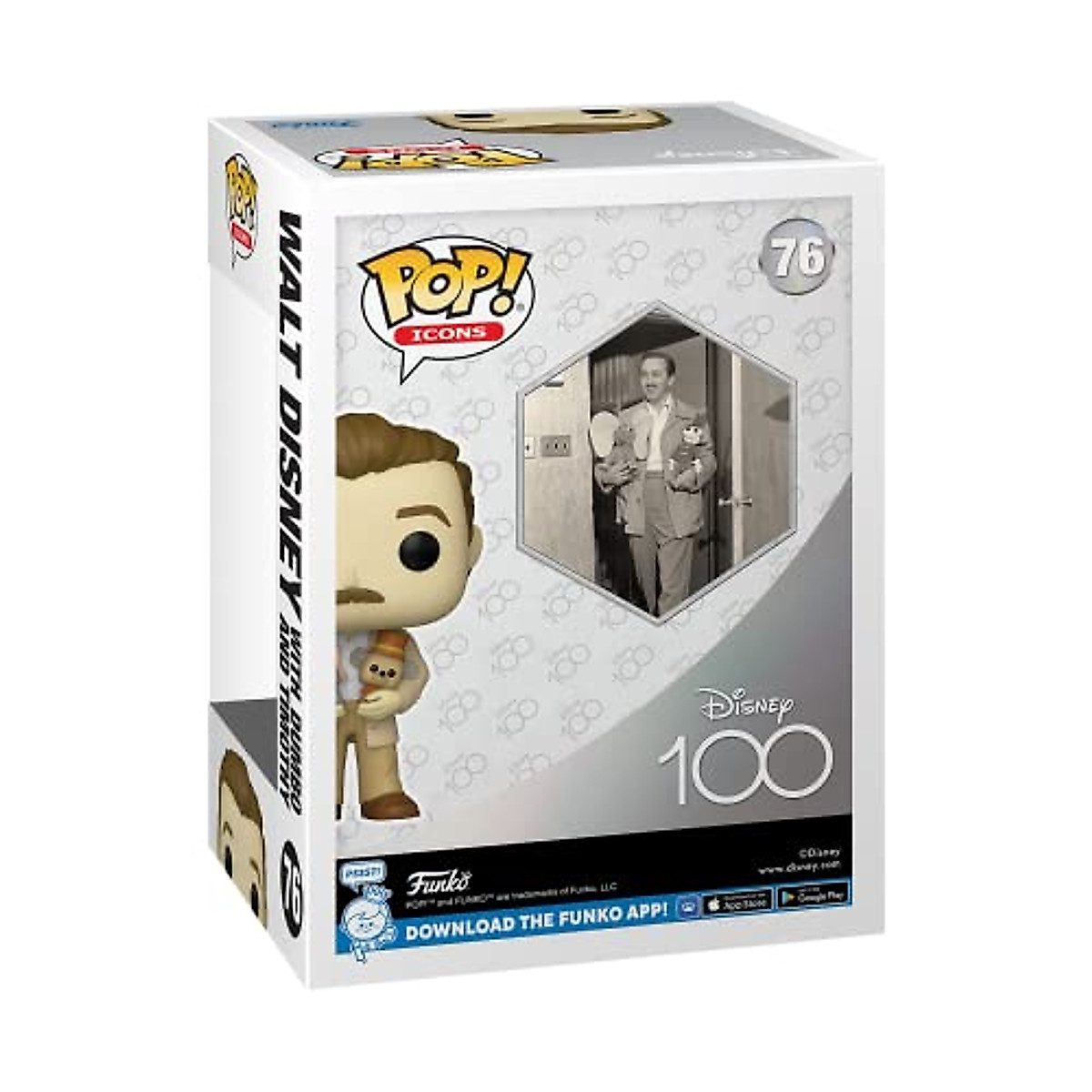 Funko Pop! Icons: Disney 100 - Walt Disney with Dumbo and Timothy, Walt Disney