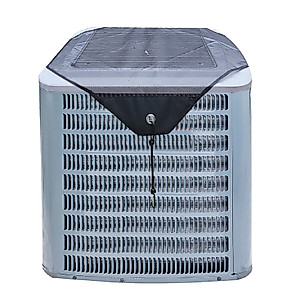 Air Conditioner Covers for Outside Units Central Top Universal Mesh Outdoor AC Unit Defender Heat Pump Conditioning Cover (32 x 32 inch), Black
