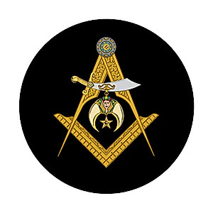 Masonic Square and Compasses Shriners Dad Father's Day Gift PopSockets Swappable PopGrip