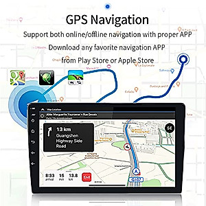 Cocheparts Car Stereo for Toyota Camry Radio 2007-2011 Built-in Apple Carplay/Android Auto/WiFi/Bluetooth/Steering Wheel Control/Split Screen/GPS Navigaion(Note:Not Compatible with JBL System)