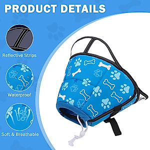 SCENEREAL Dog Cone for Dogs After Surgery, Adjustable Dog Cone Collar Alternative to Stop Licking for Wound Care, Spay, Neuter, Soft Recovery Cone for Medium Large Size Dog, E-Collar Neck Collar