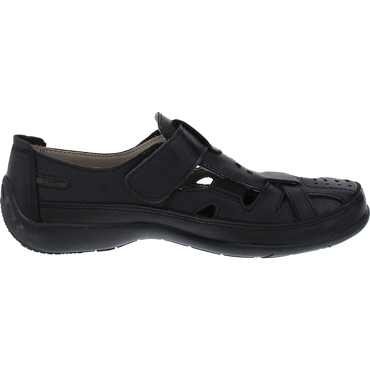 Ros Hommerson Womens Candid Leather Slip-On Mary Janes Black 7 Super Slim (SS)