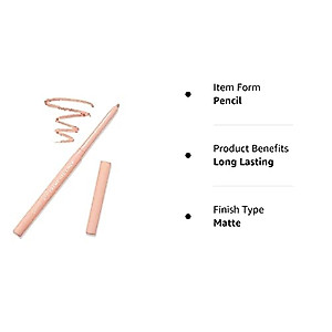 Colourpop ColourPop PEACH FUZZ Matte Eyeliner Retractable Pencil Creme Gel (Pastel Peach), 0.2g (0.007 Ounce)