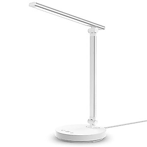 BEYONDOP LED Desk Lamp, Dimmable Desk Light Touch Control with 5 Lighting & 5 Brightness Level, Eye Caring Reading Lamp, Desk Lamps for Home Office, Foldable Table Lamp for Study Dorm School Gifts
