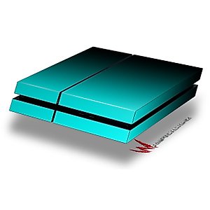 Smooth Fades Neon Teal Black - Decal Style Skin fits original PS4 Gaming Console