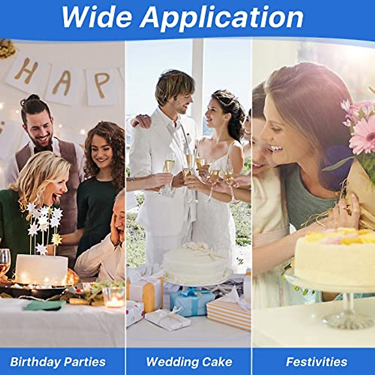 Akamino 230 PCS Cake Boards Tiering Kit, 12 Inch,10 Inch, 8 Inch, 6 Inch Round Cake Cardboard, Parchment Paper Rounds with Wooden Dowels and Straw Dowels for Wedding Birthday Party (White)