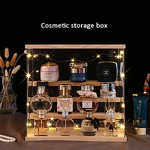 Large Clear Acrylic Display Case for Action Figure Funko Pop Collectibles ,Display Stand Riser Shelf with 3 Steps,Display Box for Toy Collectibles (3 Layer)