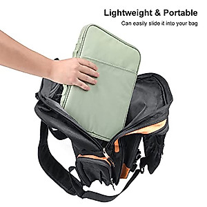 12.9 Inch Tablet Sleeve Bag, iPad Pro 12.9 Tablet Protective Carrying Case for iPad Pro 12.9 M2/M1/2022-2018, Surface Pro 9/8/X/7/6, 12.4" Samsung Galaxy Tab S8/S7+/Plus/FE/Tab Pro S 12.2" Pouch, Mint