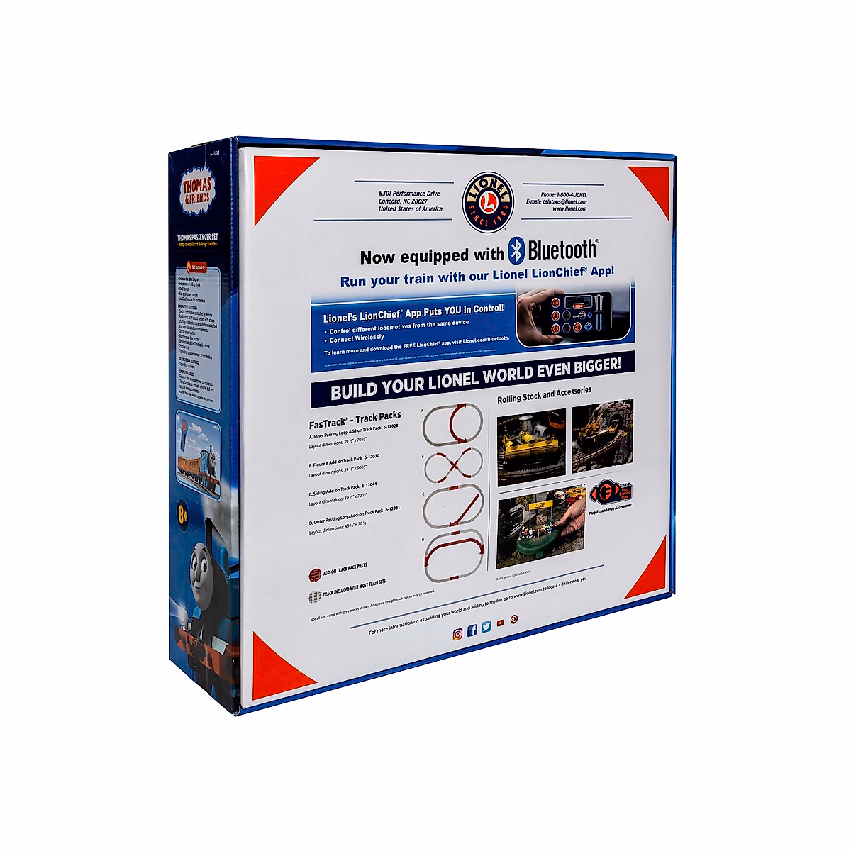 Lionel Thomas & Friends LionChief Set with Bluetooth Capability, Electric O Gauge Model Train Set with Remote