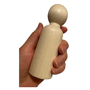 Ellipticus Valley Giant 4-1116 Wood peg Doll, 6 peg People Family, Perfect Size for Artist, Kids, Students Crafting, Gift