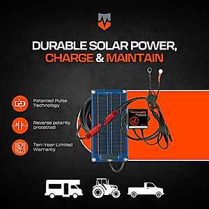 PulseTech SolarPulse SP-3 Solar Battery Charger Maintainer, 3 Watt