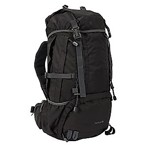 Mountain Warehouse Venture 40L Backpack - Travel Bag for Men & Women Black Women's Fit