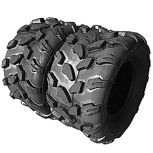 SUNROAD ATV UTV Tires 18X9.5-8 Sport All-Terrain Tubeless Tires 18x9.5x8 4 Ply Load Range B Pack of 2