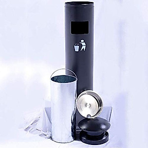 SUNESA Indoor Outdoor Floor Standing Ash Tray Outdoor Waste Bins Outdoor/Indoor Trash Can Stainless Steel Smoke-eliminating Trash Can Commercial Trash Cans Vertical Ashtray