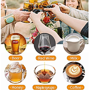 AIZYR Home Brewery Machine Heavy Duty Stainless Steel Stock Pot with Lid, Valve, Thermometer Stock Pot Cookware Boiling Bucket Container,35x35cm