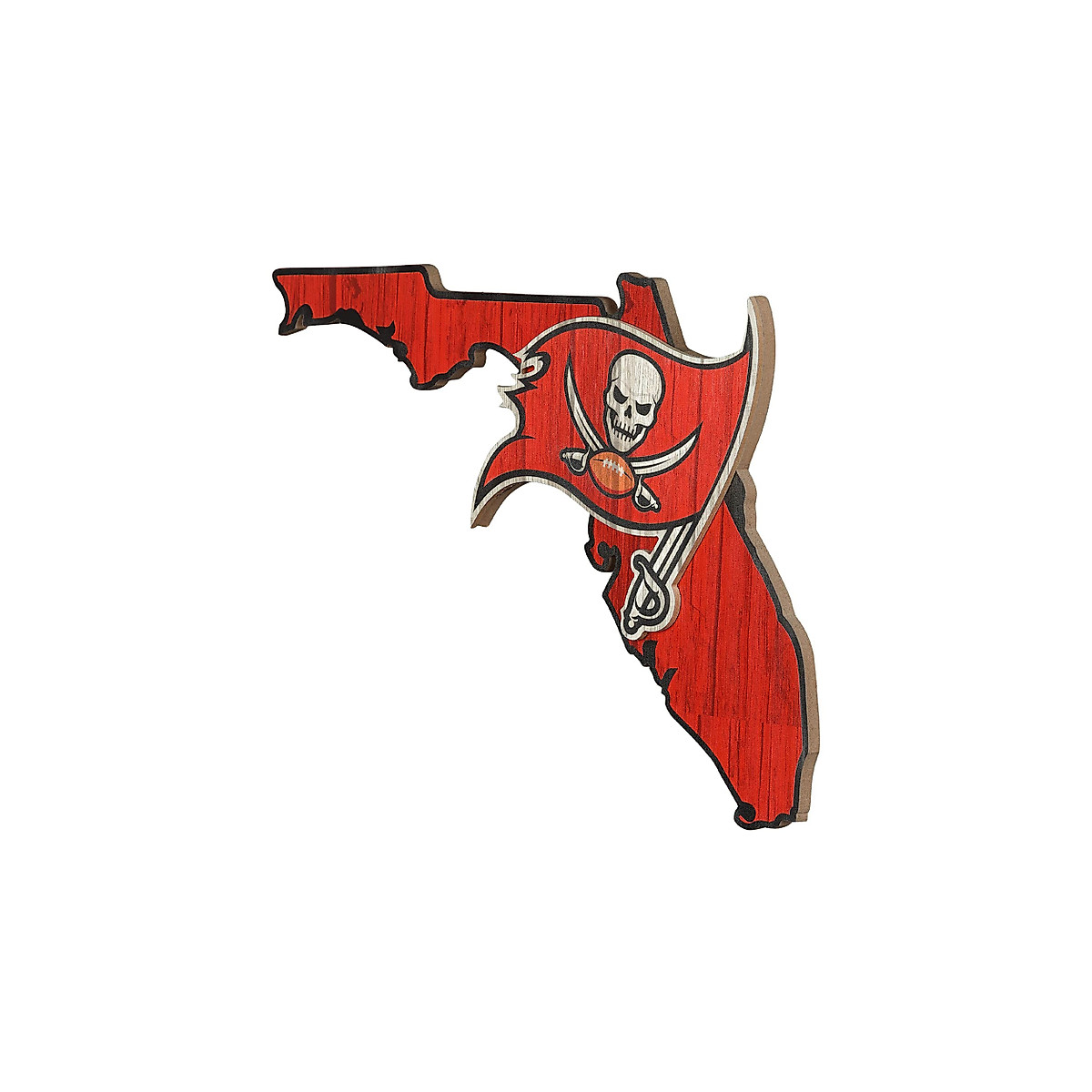 FOCO Tampa Bay Buccaneers NFL Wood State Sign