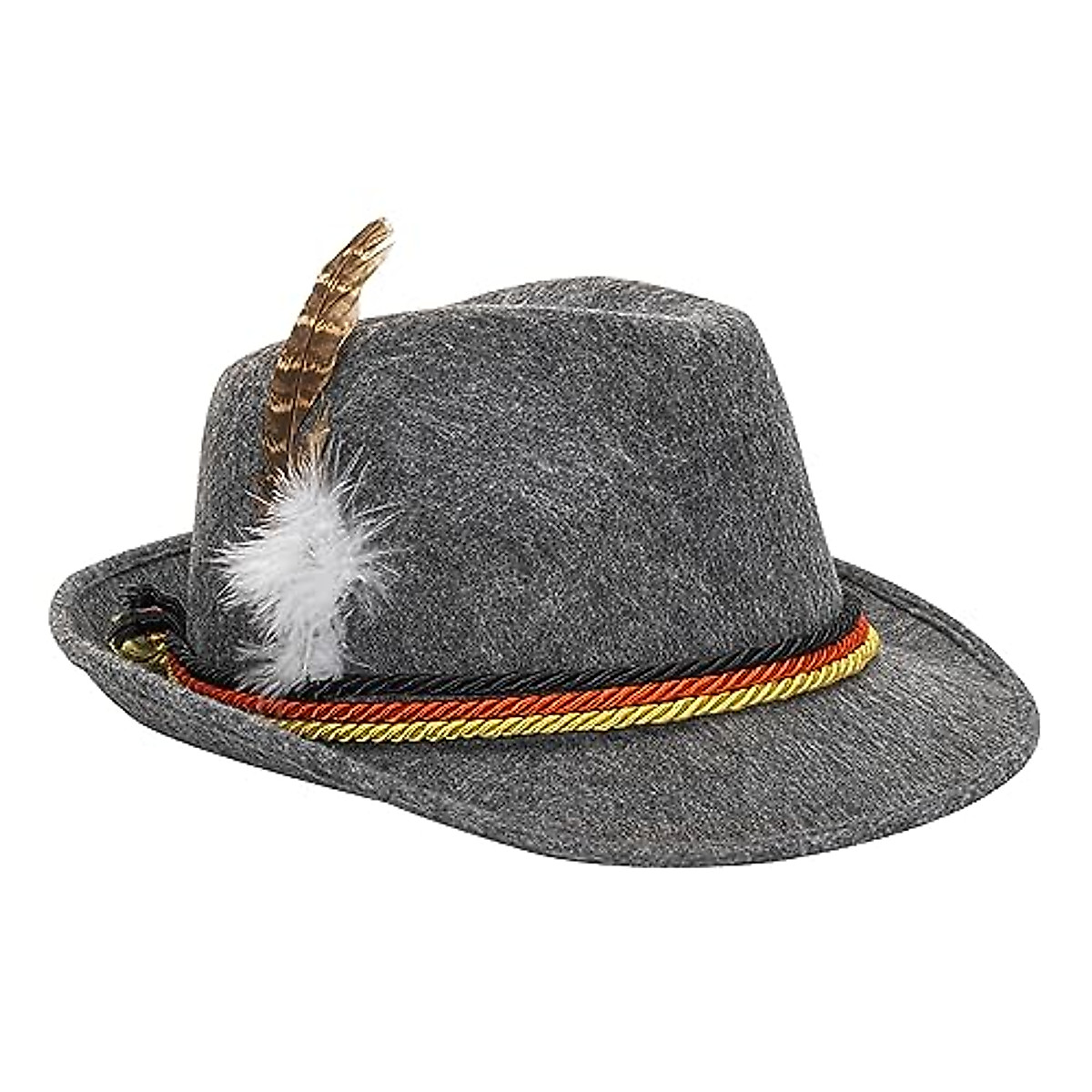 NociHah Men German-Oktoberfest-Alpine-Fedora-Hat - Women Bavarian Swiss ...