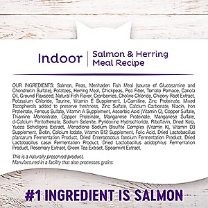 Wellness Natural Pet Food Complete Health Natural Grain Free Salmon & Herring Indoor Dry Cat Food, 11.5 Pound Bag