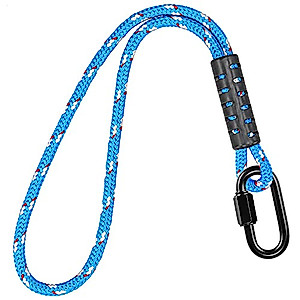 BeneLabel Poseidon Series Sewn Prusik Loops Ropes, Safety, 19", Diameter 2/5", 2 Pack, Blue