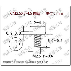 Screw 1000pcs/lot CM2.56 Steel with Black Znic Plus Hard Laptop Screw (Notebook Computer Screw)