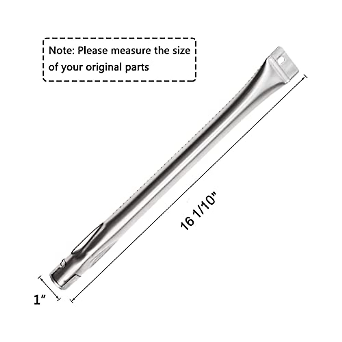 Hisencn Parts Kit Replacement Fits for Brinkmann 5 Burner 810-8501-S, 810-8502-S Gas Grill Models, Grill Burners, Heat Plates, Crossover Tubes