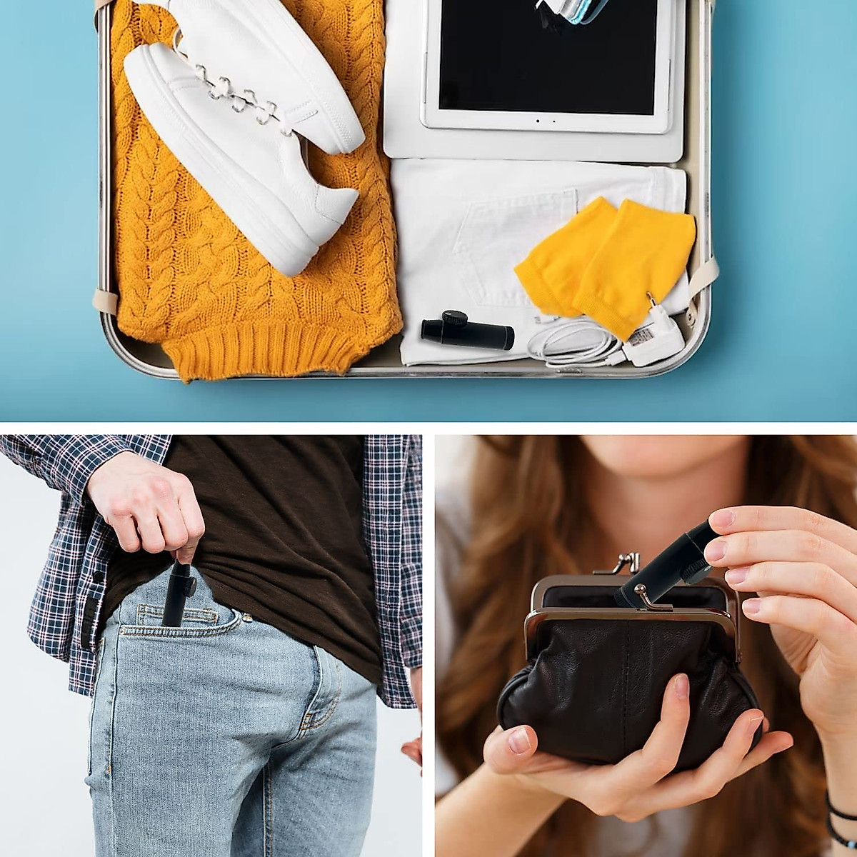 iSnuff Metal Leak-proof Bottle Spice Dispenser - Series II (Black)