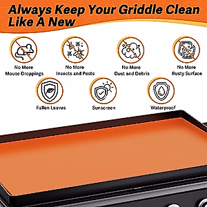 Silicone Griddle Mat for Blackstone, 28-inch Blackstone Griddle Cover, Heavy Duty Food Grade Silicone Griddle Mat-All Season Cooking Surface Protective Cover