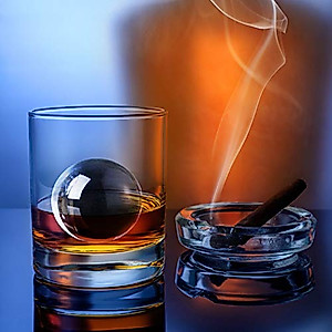 TINANA Crystal Clear Ice Ball Maker, 4 Cavity Large Clear Ice Balls Form, 2.5” Round Ice Sphere Trays for Whiskey, Cocktail, Brandy, Bourbon