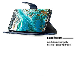 Case for Sony Xperia Z5 Premium Case Compatible with Sony Xperia Z5 Premium Phone Case Flip Stand Cover Stitching Style Wallet Case Blue