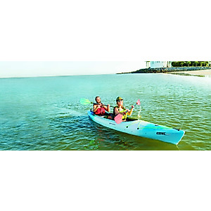 Perception Kayaks Cove 14.5 | Sit Inside Tandem Kayak | Zone Adjustable Seating and Leg Braces | 14' 6" | Sunset