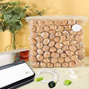 vacuum zipper bags Compatible with FoodSaver，Can be repeatedly used vacuum zipper bags Can be used with the FoodSaver FM2000 FA2000 FM2100 GM FAX12 000vacuum sealer（15 pieces）