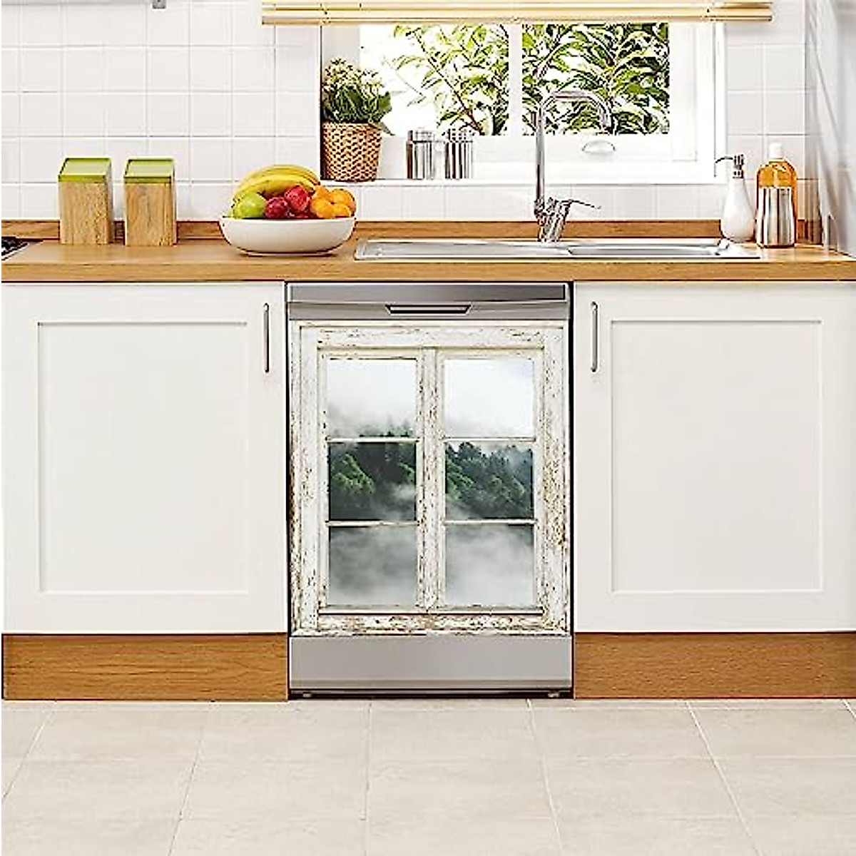 Dishwasher Magnet Cover A Wonderful Magical Interplay Low Hanging a Mountain Lake a Beautiful Magnetic Refrigerator Stickers Decorative Appliance Cover Fridge Panels Metal Door Garage 23x26in