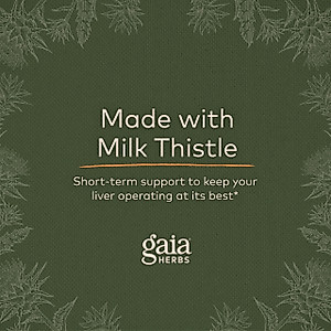 Gaia Herbs Liver Cleanse - Liver Health Support Herbal Supplement with Milk Thistle, Burdock, Turmeric Curcumin, Dandelion, and More - 60 Vegan Liquid Phyto-Caps (30 Servings)