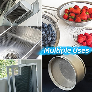 4 Pieces 20 Mesh 8.2”X11.8” (21cmX30cm) Wire Mesh, Sturdy Metal Mesh Sheets for DIY Projects 304 Stainless Steel No Rust Mesh Screen