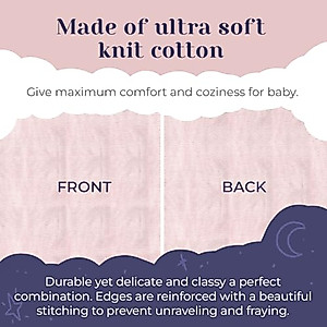 berry bebe Personalized Baby Blanket, Custom Baby Blanket, Personalized Baby Gifts for Newborn Girl, Monogrammed Baby Blanket with Name, Pink Personalized Baby Girls Gifts, All Year Round Knit Cotton