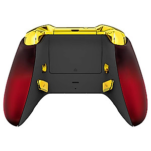 HexGaming HEX Esports Blade Elite Controller 2 Paddles & Interchangeable Thumbsticks & Triggers Stop Compatible with Xbox Series X/S Customized Game Controller PC Wireless FPS Gamepad - Shadow Red